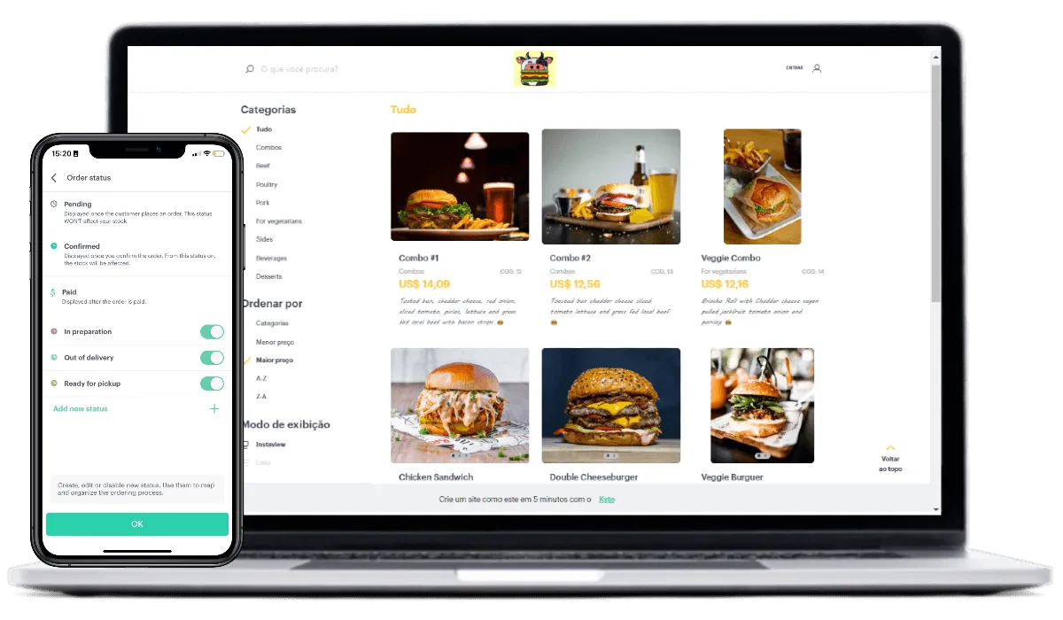 Ordering pictures online store
